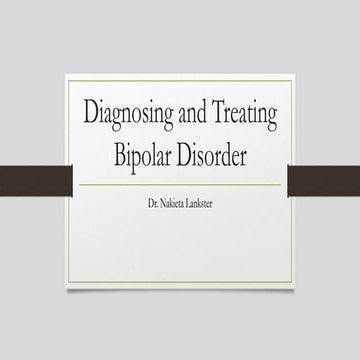 Bipolar disorder distance learning ceu wo vids | PPT