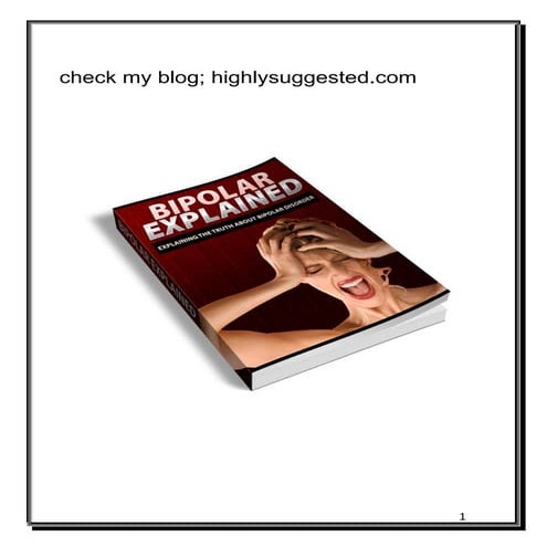 Bipolar explained | PDF | Mental Health | Diseases and Conditions
