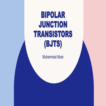 Bipolar Junction Transistors Bjt 2 Pptx Physics Science