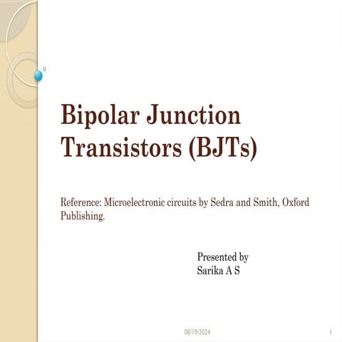 Bipolar Junction Transistors (BJTs).pptx