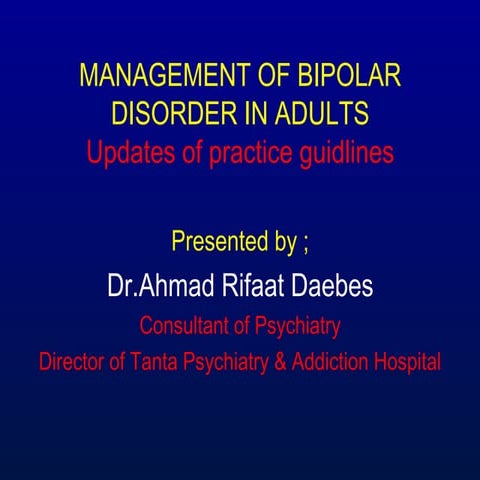 Bipolar management | PPT