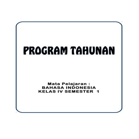Desain Program tahunan dan program semester | PPTX