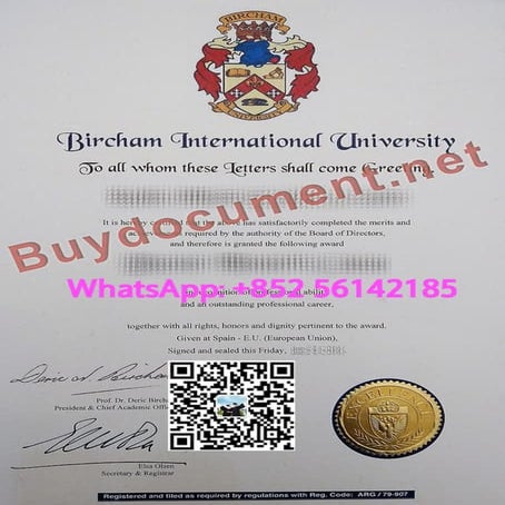 Bircham International University diploma | PDF