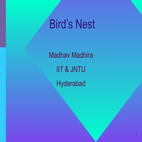 How Innovatively Bird's are making their nest | PPT