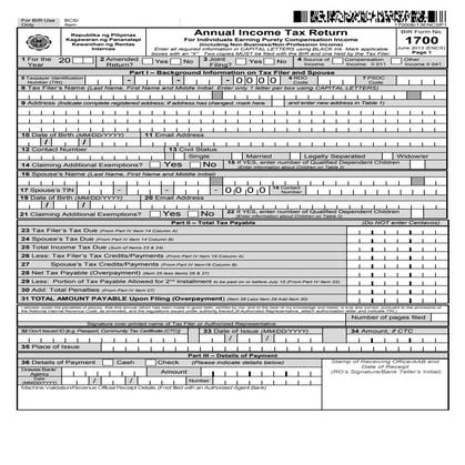 Bir form 1700 | PDF