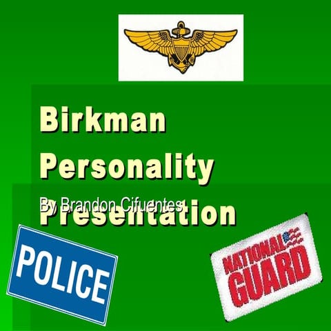 Birkman Personality Presentation | PPT