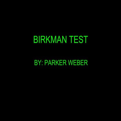 Birkman test | PPT