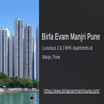 Birla Evam Manjri Pune: New Launch Project with Smart Living | PDF