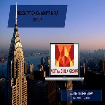 A presentation on aditya birla group | PPTX