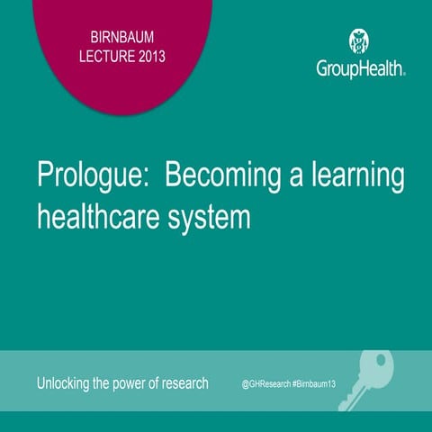 Becoming a Learning Healthcare System | PPTX