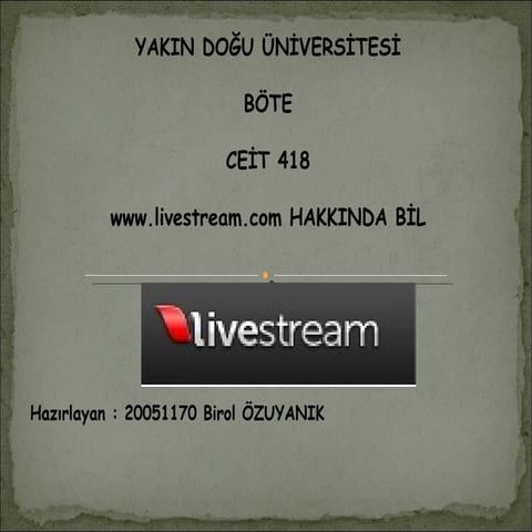 Birol özuyanık ceit 418 ödev 3 | PPT