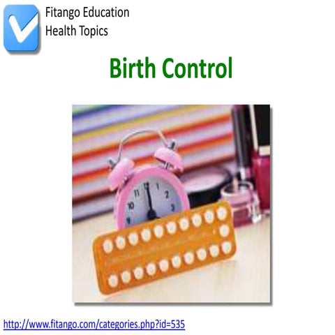 Birth Control | PPTX
