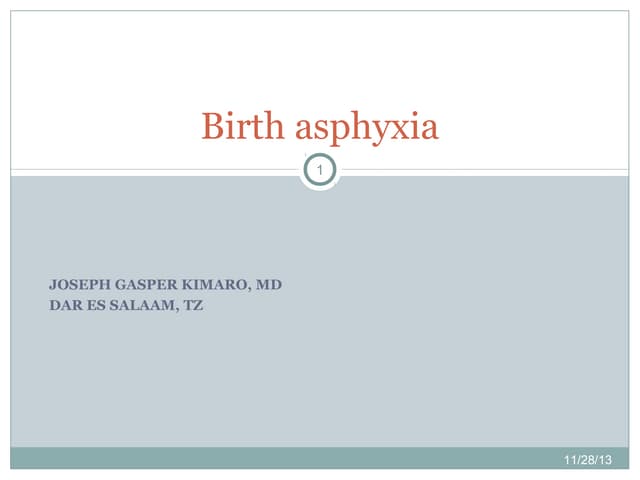 Hypoxic ischemic encephalopathy: Lecture on HIE | PPT