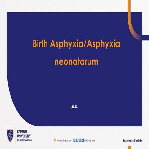 Birth_Asphyxia.. presented to midwifery students | PPTX