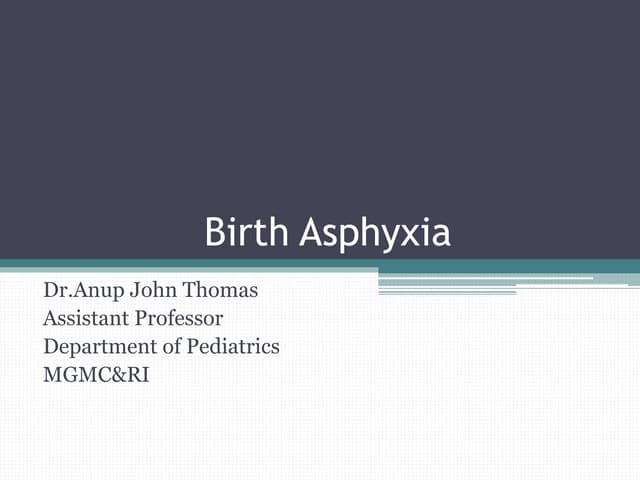 Hypoxic ischemic encephalopathy: Lecture on HIE | PPT