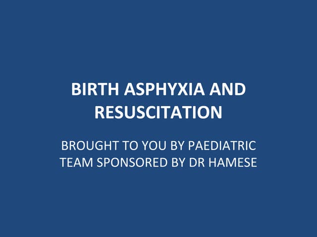 Hypoxic ischemic encephalopathy: Lecture on HIE | PPT