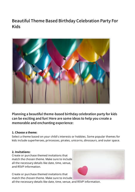 The Most Amazing Party Themes to Use on Your Kid's Birthday.pdf