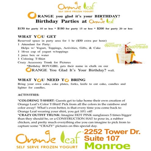 Birthday Party 1 | PDF