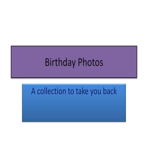 Birthday Photos Powerpoint | PPTX