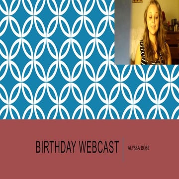 Birthday Webcast Pptx