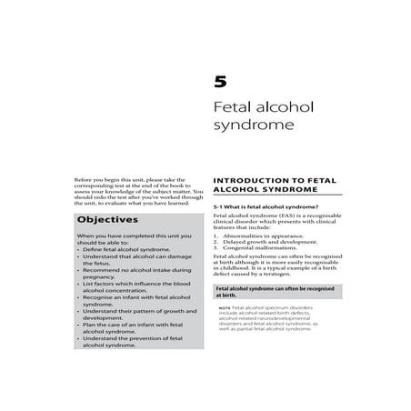 Birth Defects: Fetal alcohol syndrome | PDF