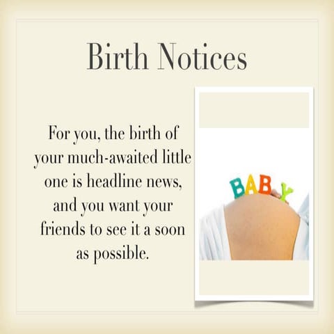 Birth Notices | PDF | Pregnancy | Reproductive Health