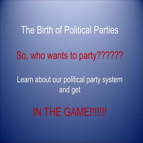 Birth of Political Parties | PPTX
