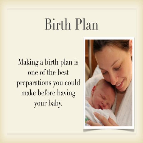 Birth Plan | PDF