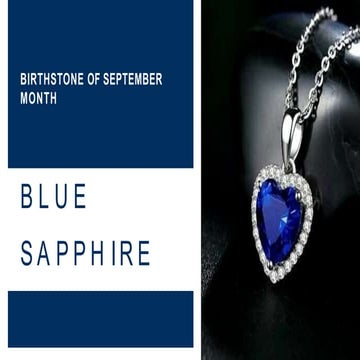 Birthstone of september month | PPTX