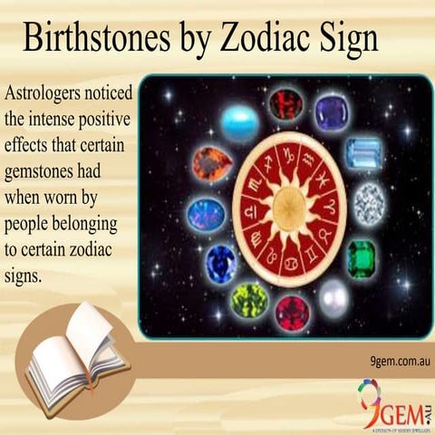 A Guide to Gemstones based on zodiac sign | PPTX