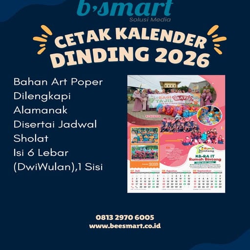Cetak Kalender 2026 untuk Promosi Instansi Anda | PDF
