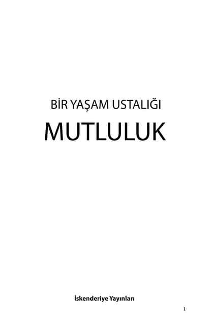 Mutluluk | PPT