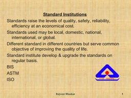 Bis standards | PPT