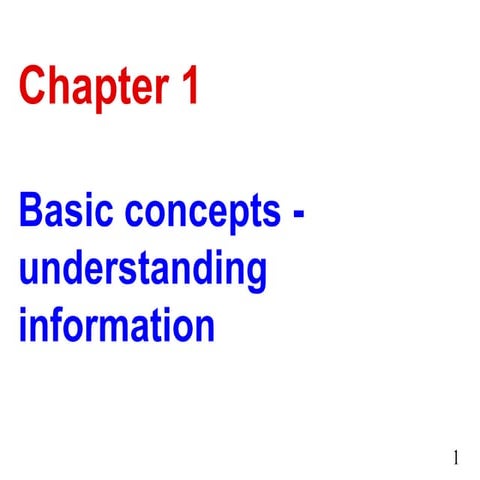 Bis Chapter1 | PPT