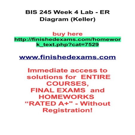 Bis 245 week 4 lab – er diagram | DOCX