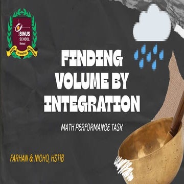 Finding volume of singing bowl by integration | PPT