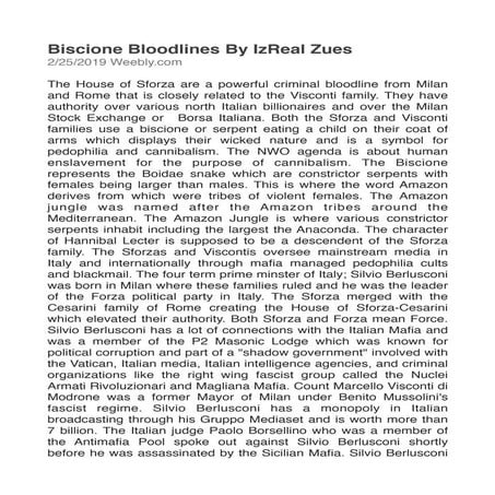 Biscione bloodlines by iz realzues | PDF