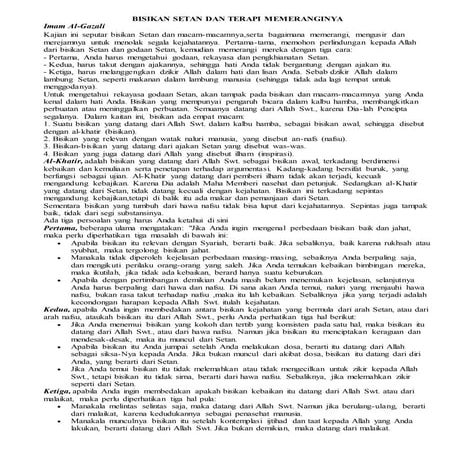 Bisikan setan dan terapi memeranginya | PDF