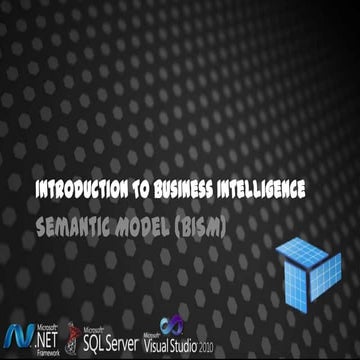 Introduction BI Semantic Model with Sql Server Data Tools copy | PPTX