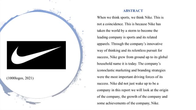 Nike Backgrounder PR Writing | DOCX