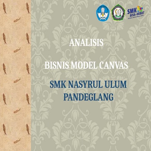 Blank Template For Business Model Canvas | PPTX