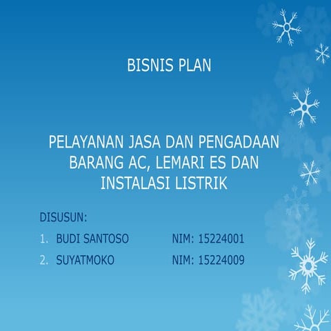 Bisnis plan ac | PPTX