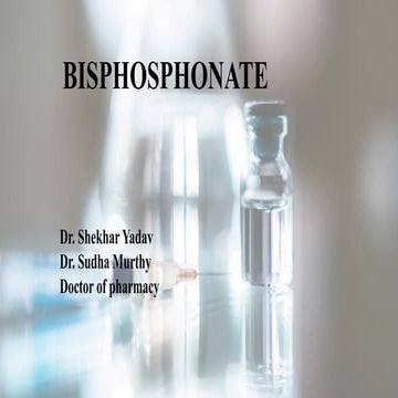 BISPHOSPHONATES - PYROPHOSPHONATE ANALOGUES .pptx