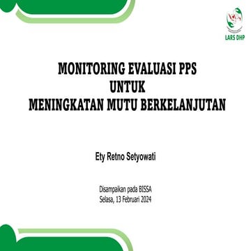 BiSSA dr.Ety.pdf Monitoring Perbaikan Perencanaan Strategis | PPT