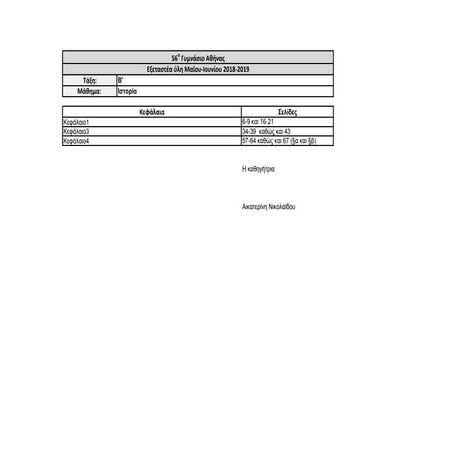 Β' ΤΑΞΗ ΥΛΗ ΕΞΕΤΑΣΕΩΝ 2016 | PDF