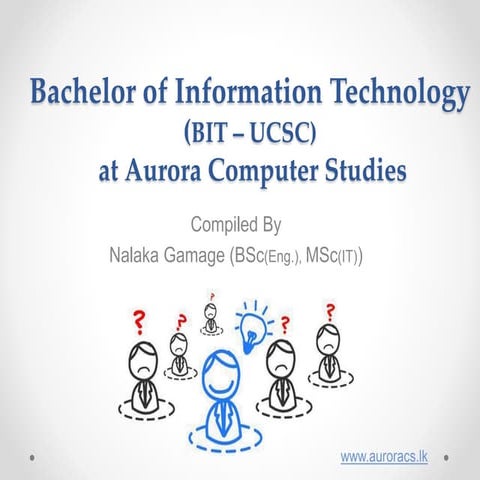 Study BIT-UCSC @ Aurora Computer Studies | PPTX