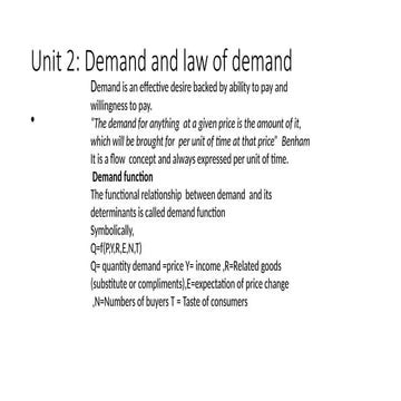 Law of demand and elasticity of demand unit-2.pptx