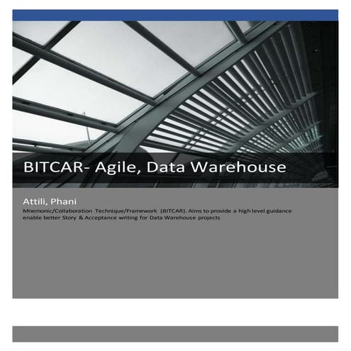 BITCAR- Agile, Data Warehouse | DOCX