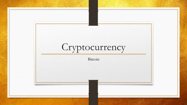 Blockchain Basics | PPTX