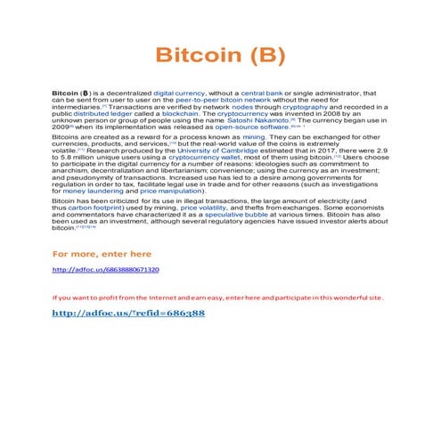 Bitcoin | PDF
